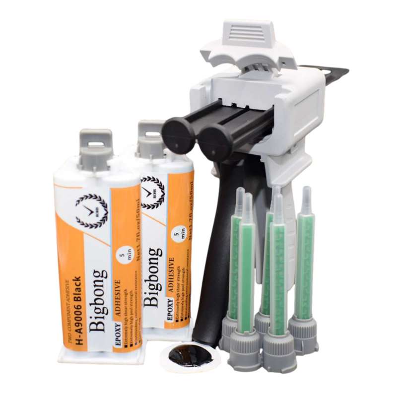 50ml Dispensing Gun 1:1 Black Epoxy Resin Static Mixer - Bigbong Adhesive