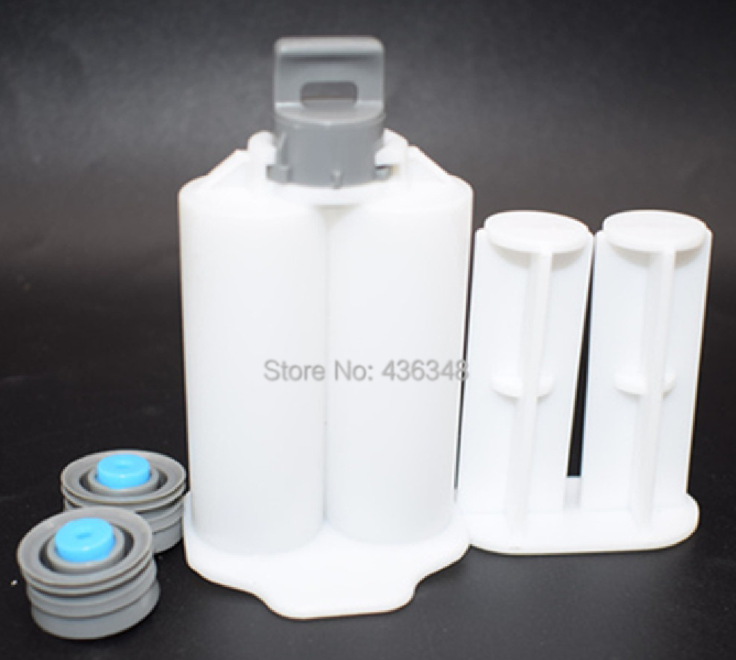 25ml Empty 1:1 Ratio 2-Part Cartridges Syringe with Sealing Cap ...